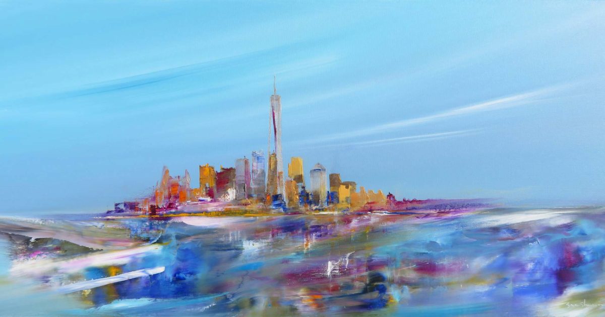 Cityscape Manhattan Depth | Sara Sherwood - Abstract Cityscape Artist ...