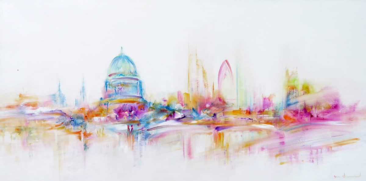 Abstract Cityscape Painting of London "Unite" | Sara Sherwood ...